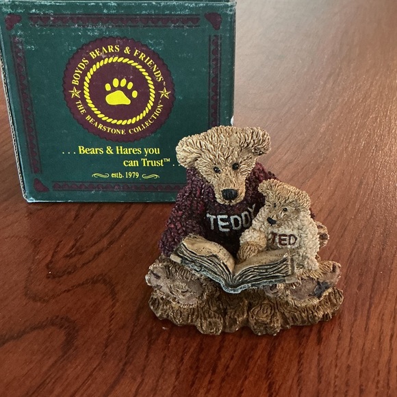 Accents | Teddy Bear Figurine Boyds Bears Ted And Teddy | Poshmark